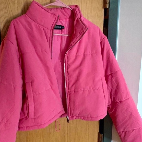 PrettyLittleThing | Jackets & Coats | Super Cute Pink Puffer Jacket ...